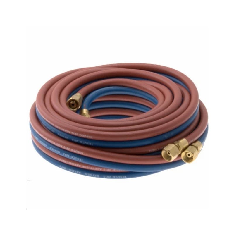 Oxy Acetylene Gas Hose Set 5 Metre X 10mm 3 8 Fittings