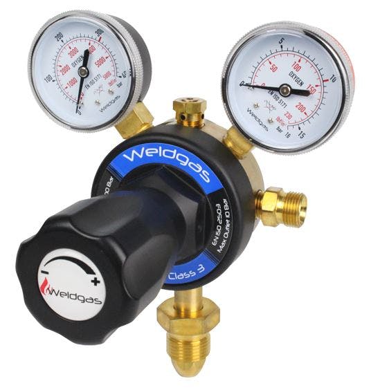 Weldgas Oxygen 2 Stage 2 Gauge Regulator-10 Bar | Foster Industrial
