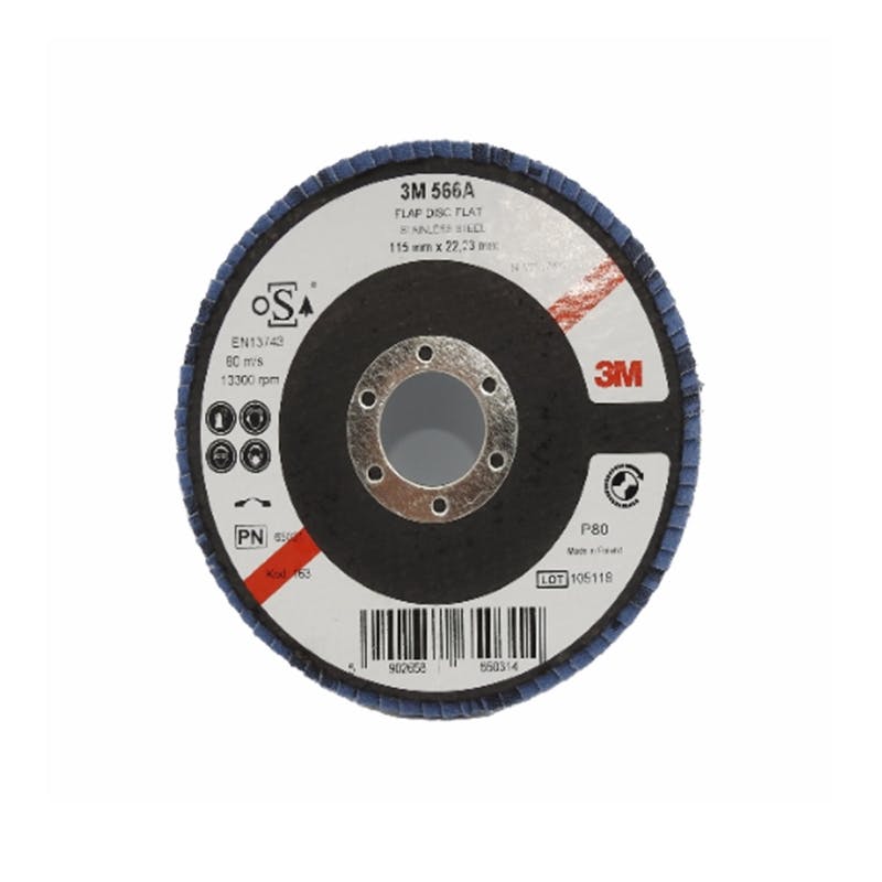 3M 566A Flap Disc 115M 60g (Each) | Foster Industrial
