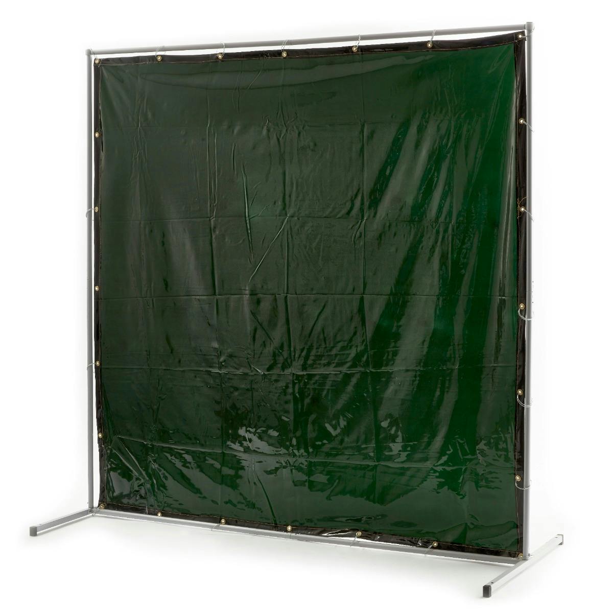 6' x 6' Green Lo-vis Welding Screen | Foster Industrial